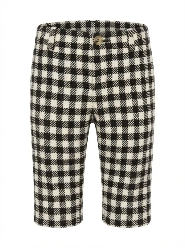 Gucci Checkered Wool Trousers
