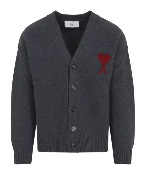 Ami De Coeur V-neck Cardigan - Black