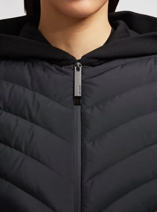Moncler Padded Diagonal-quilted Zip-up Hooded Jacket