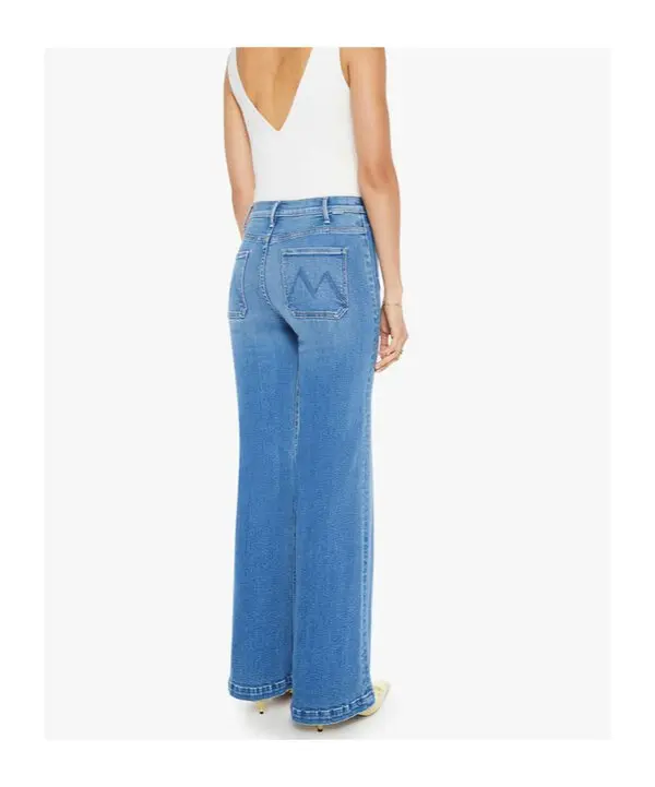 MOTHER The Hustler Roller Patch Pocket Jeans - Blue