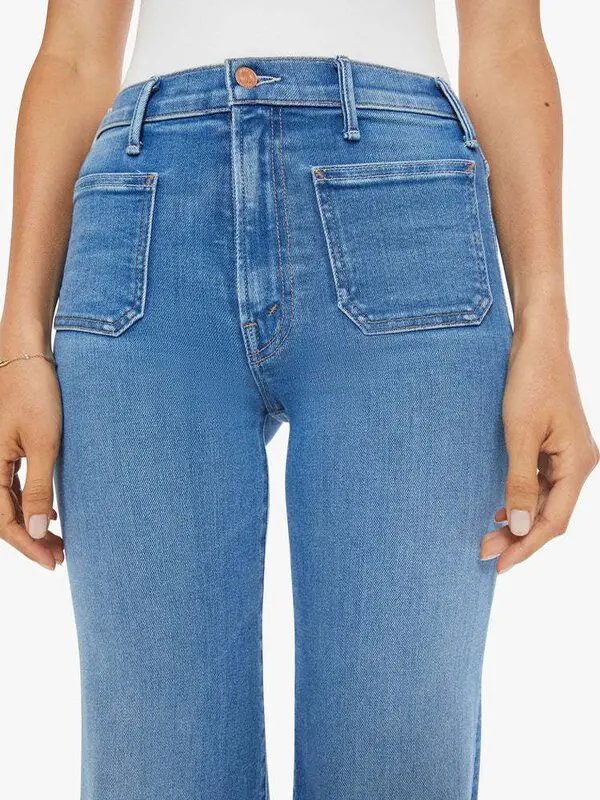 MOTHER The Hustler Roller Patch Pocket Jeans - Blue