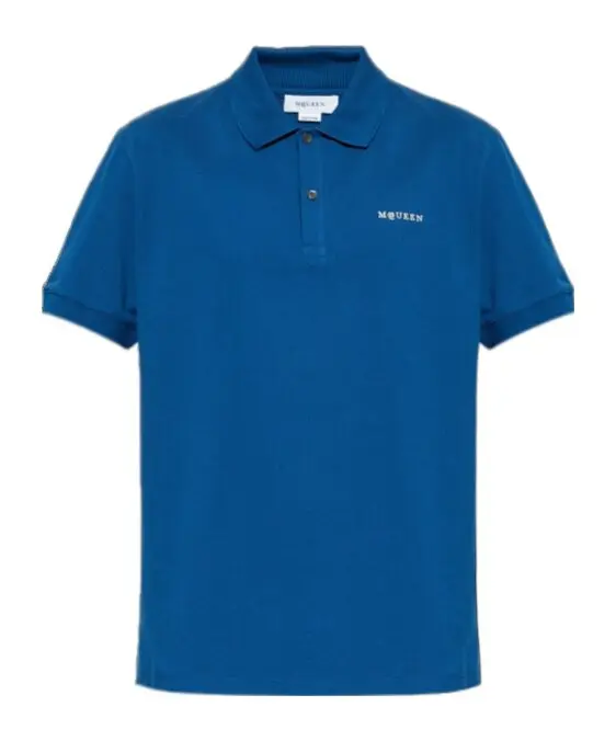Alexander McQueen Logo Embroidered Short-sleeved Polo Shirt