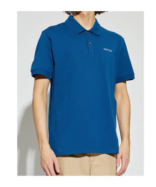 Alexander McQueen Logo Embroidered Short-sleeved Polo Shirt