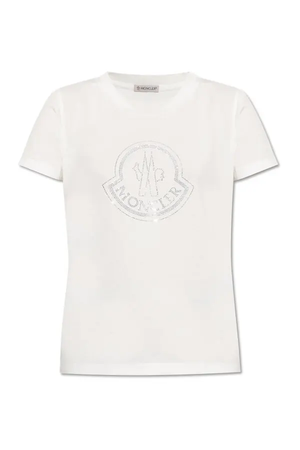 Moncler Logo Embellished Crewneck T-shirt