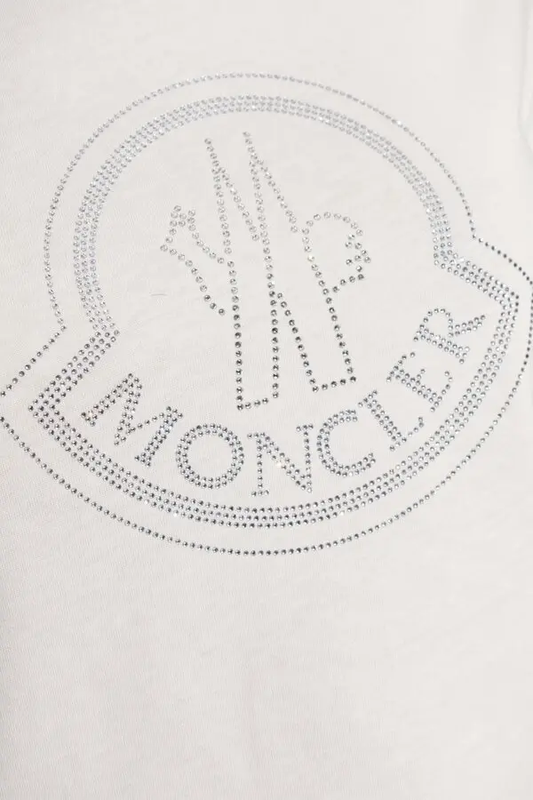 Moncler Logo Embellished Crewneck T-shirt