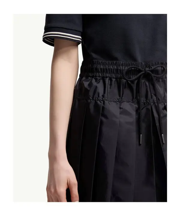 Moncler Paneled Short-sleeve Polo Dress
