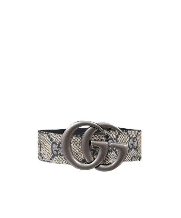 Gucci Gg Monogrammed Belt - Beige