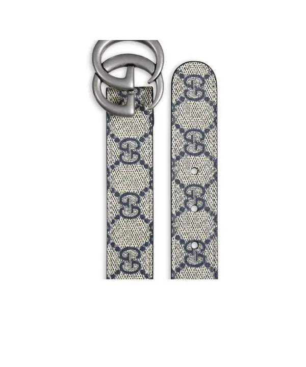 Gucci Gg Monogrammed Belt - Beige