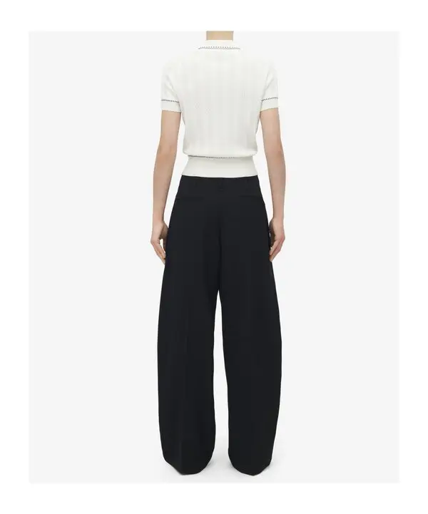 Alexander McQueen Logo Embroidered Knitted Polo Shirt