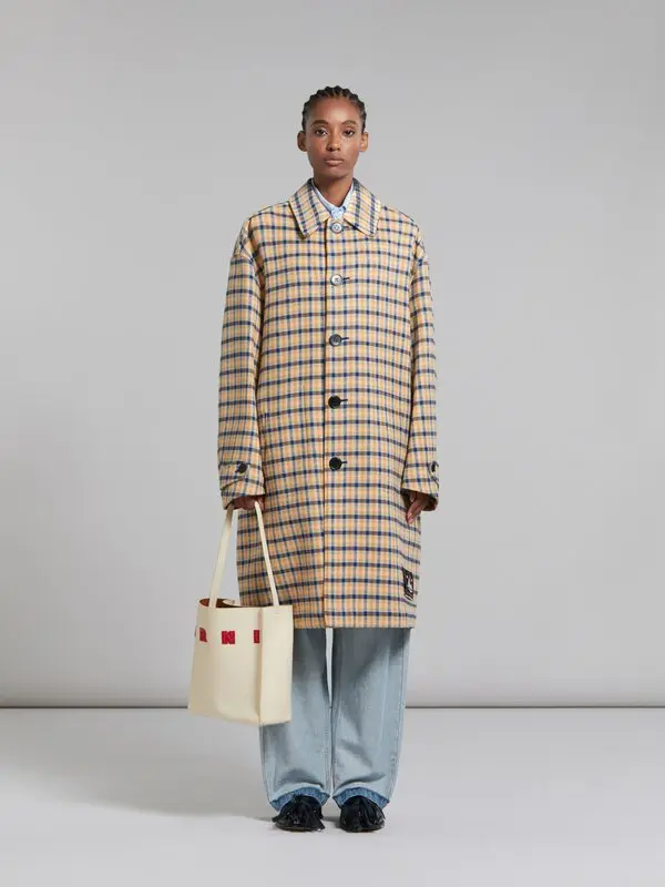 Marni Museo Logo Patch Shoulder Bag - White