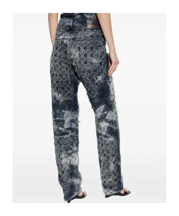 DIESEL® Frayed Effect Jeans - Gray