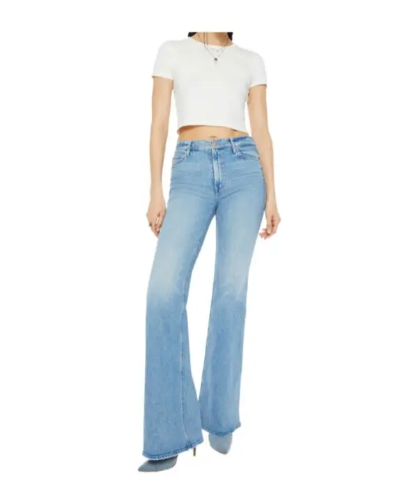 MOTHER The Doozy Flared Jeans - Light Blue