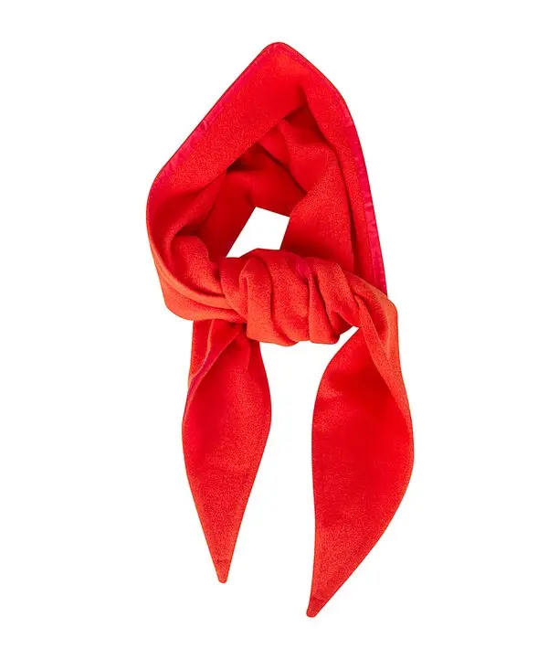 RIER Losange Triangle Scarf - Red