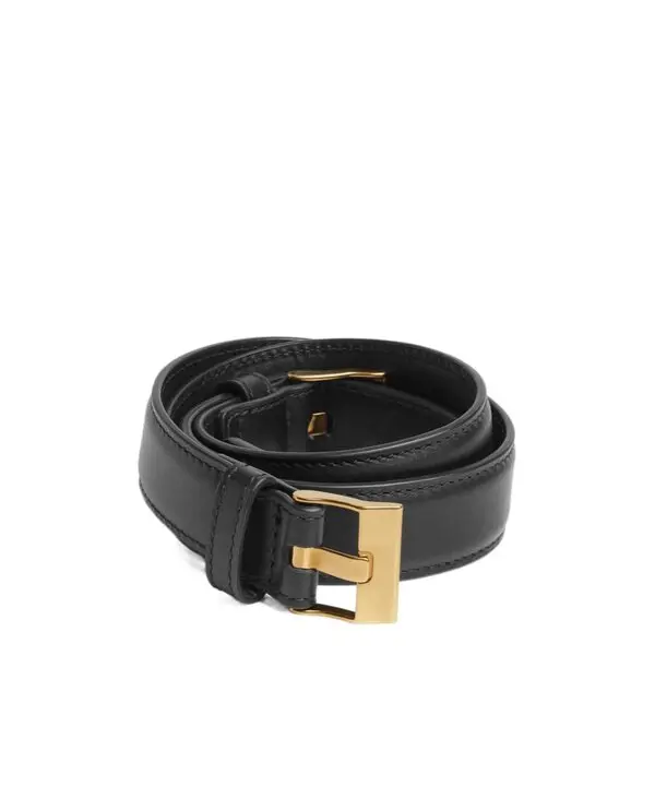 Bottega Veneta Intrecciato Leather Belt - Black