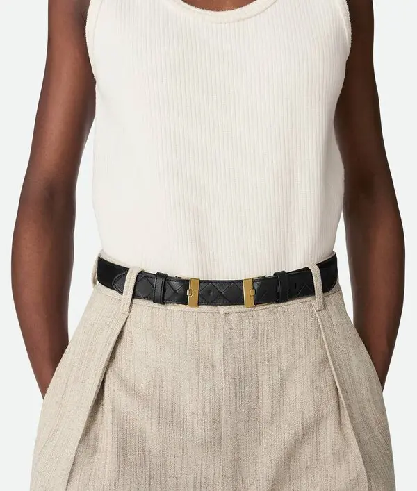 Bottega Veneta Intrecciato Leather Belt