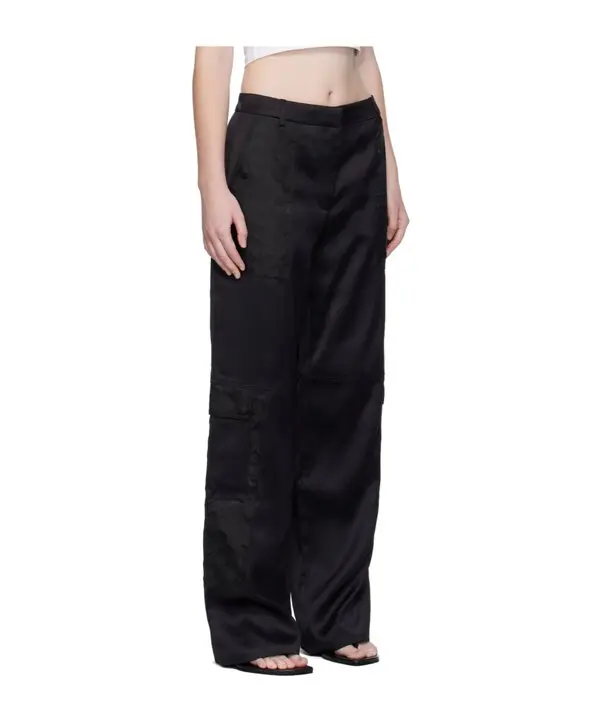 Casablanca Logo Embroidered Patch Casual Pants