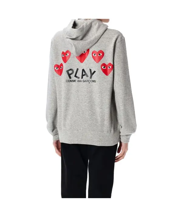 Comme Des Garçons Heart Logo Zip Hoodie