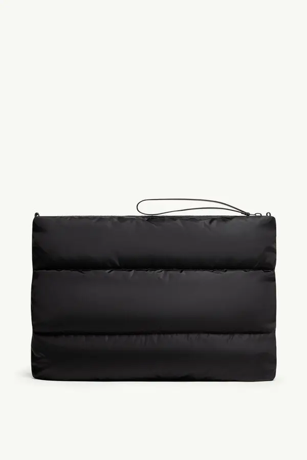 Moncler Logo Patch Padded Clutch Bag