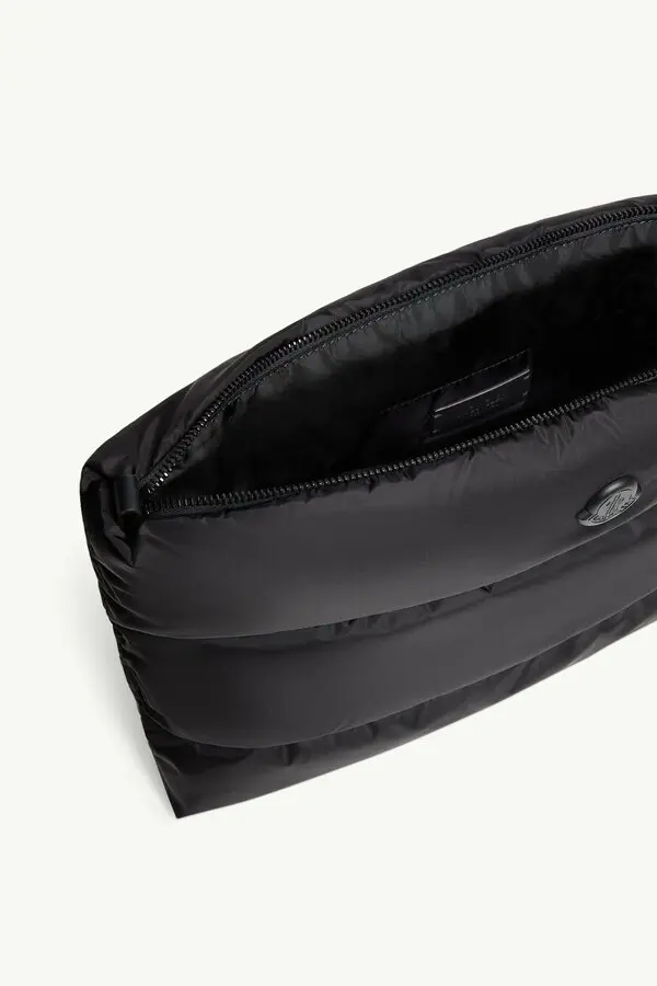 Moncler Logo Patch Padded Clutch Bag