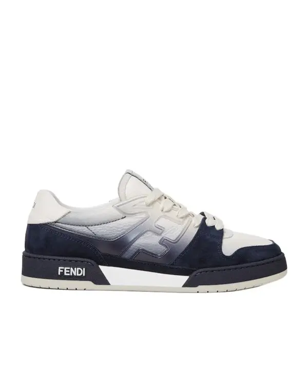 Fendi Match Lace-up Trainers - White