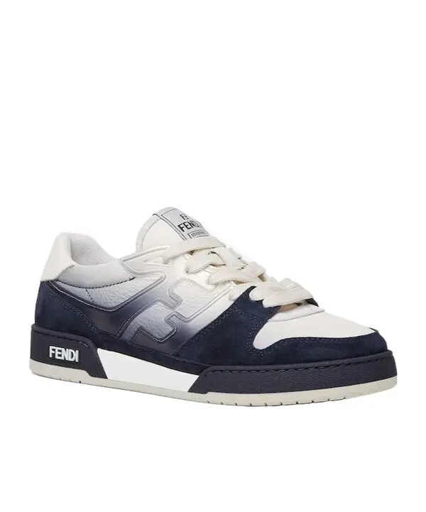 Fendi Match Lace-up Trainers - White