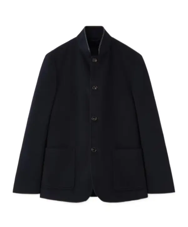 Loro Piana Spagna Button-fastening Patch-pocket Jacket - Navy Blue