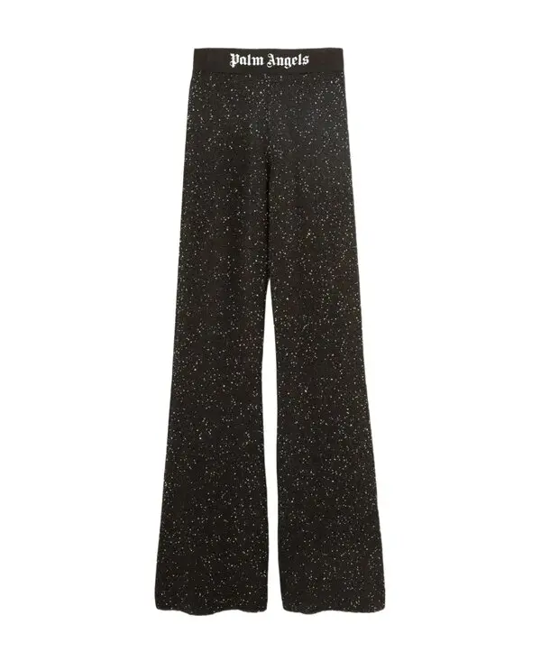 Palm Angels Embellished Flared Pants - Black