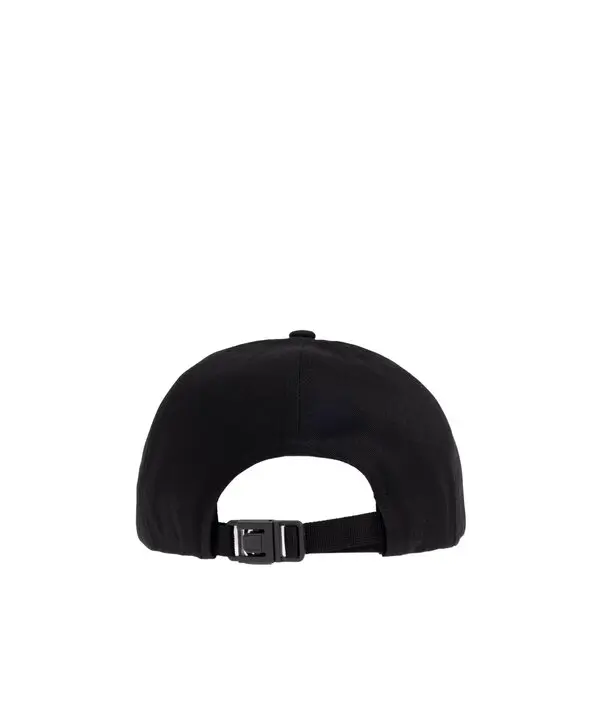 Moncler Baseball Cap With Logo Patch - Black
