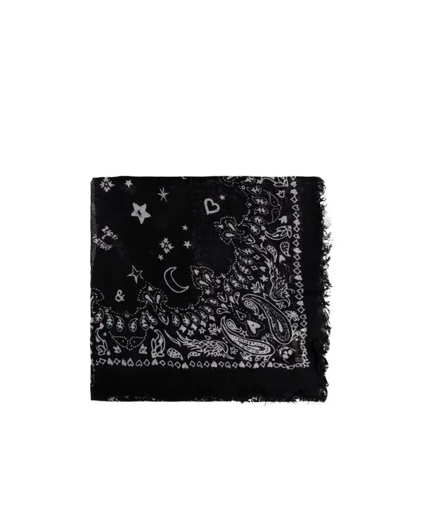 Zadig&Voltaire Nuage Fringed Scarf - Black