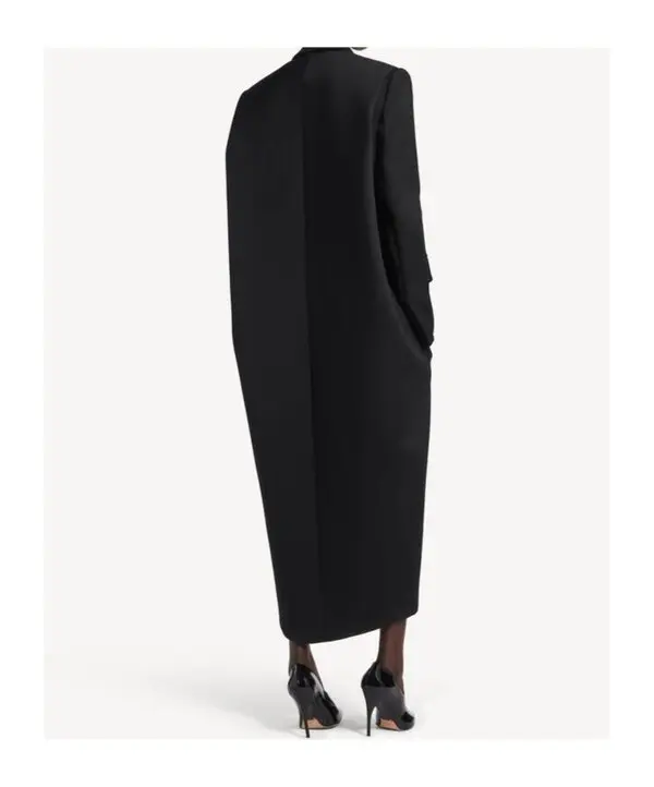 Balenciaga Single-breasted Long Coat - Black
