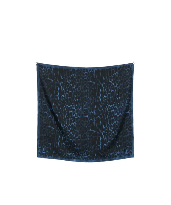 LANVIN Leopard-print Silk Scarf - Black