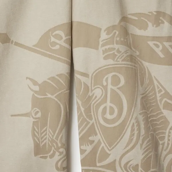 Burberry Equestrian Knight Design Jacquard Straight-leg Jeans