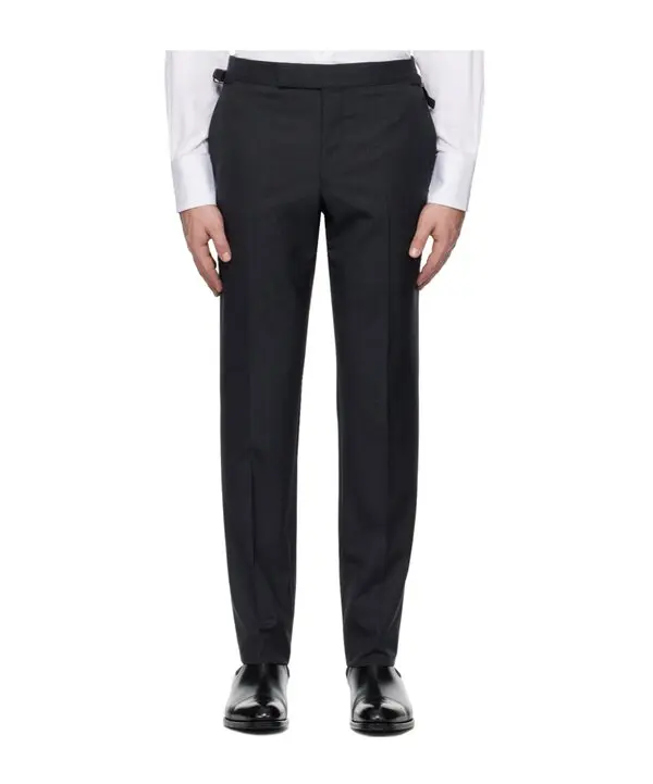 TOM FORD O'connor Pleated Wool Casual Pants - Dark Grey