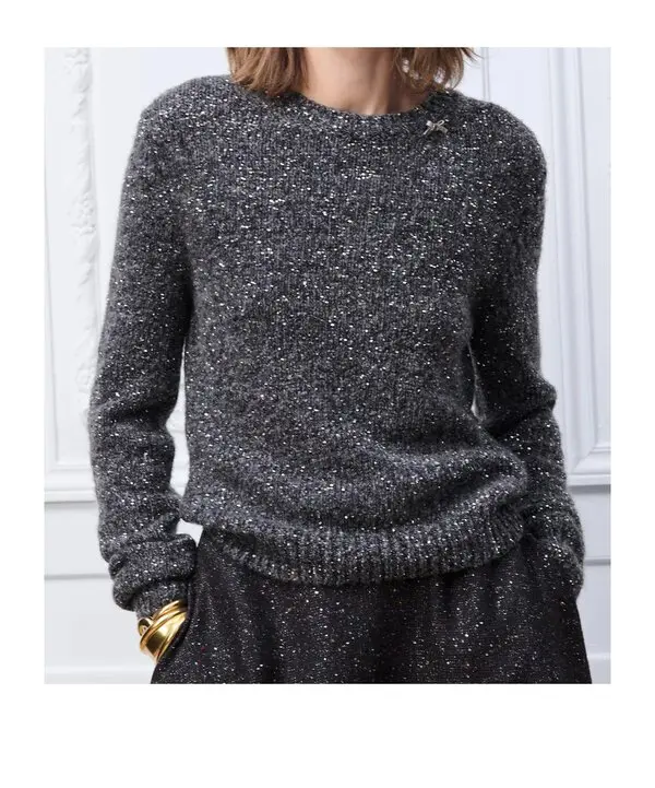 Dior Sweater With Engraved Bow Detail
