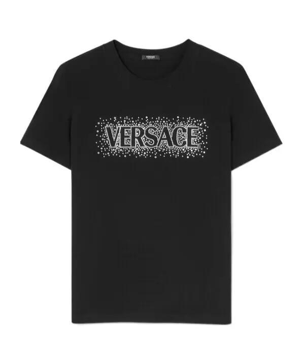 Versace Embellished Logo T-shirt