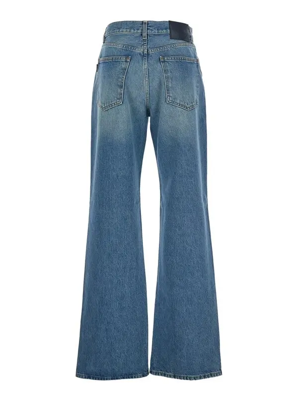 HAIKURE Belt Loop Jeans - Blue