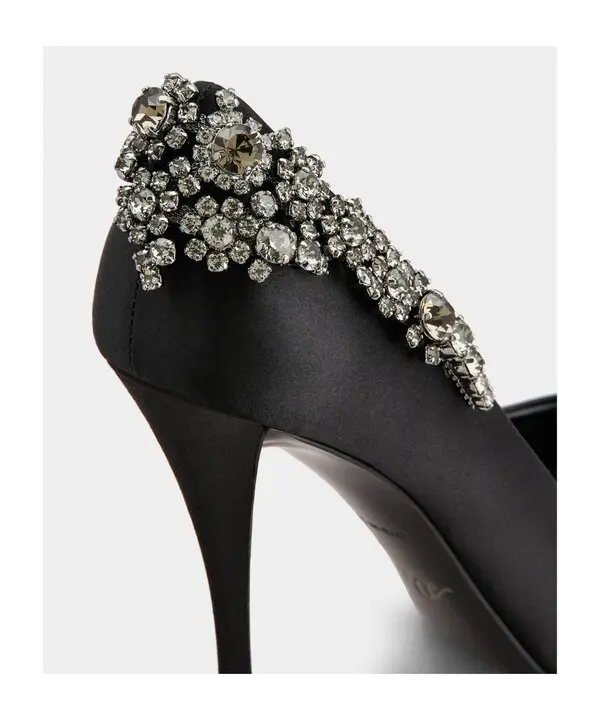 ROGER VIVIER Efflorescence Crystal Embellished Satin Pumps