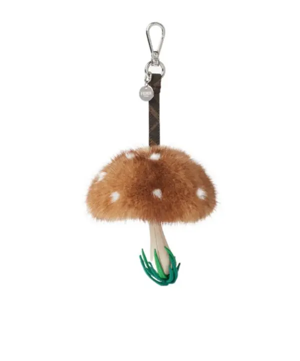 Fendi Mushroom Charm - Brown