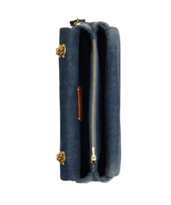 COACH Tabby Quilted Denim Shoulder Bag - Deep Indigo