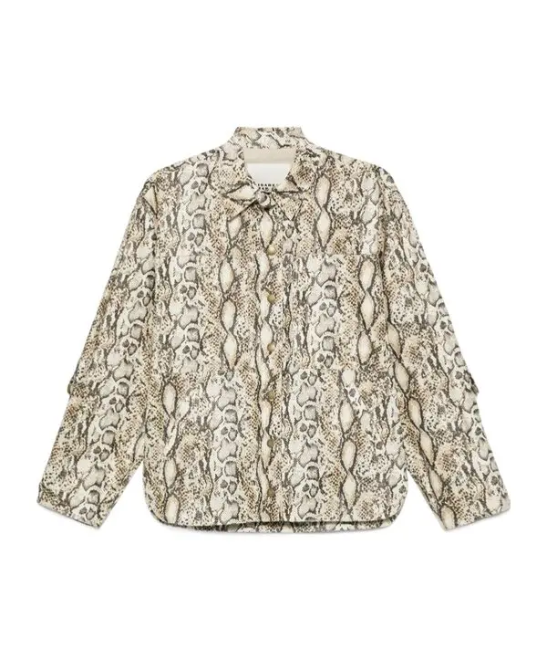 Isabel Marant Étoile Snake Print Long-sleeve Shirt - Nude