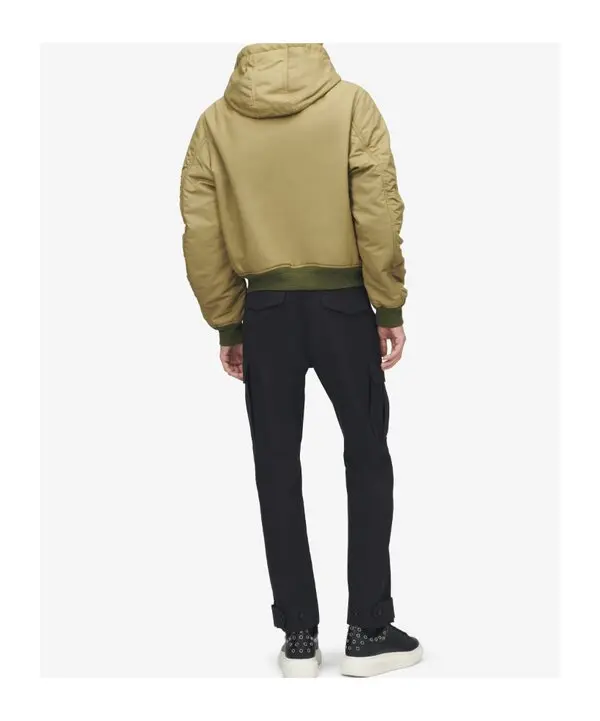 Alexander McQueen Hooded Bomber Jacket - Light Brown