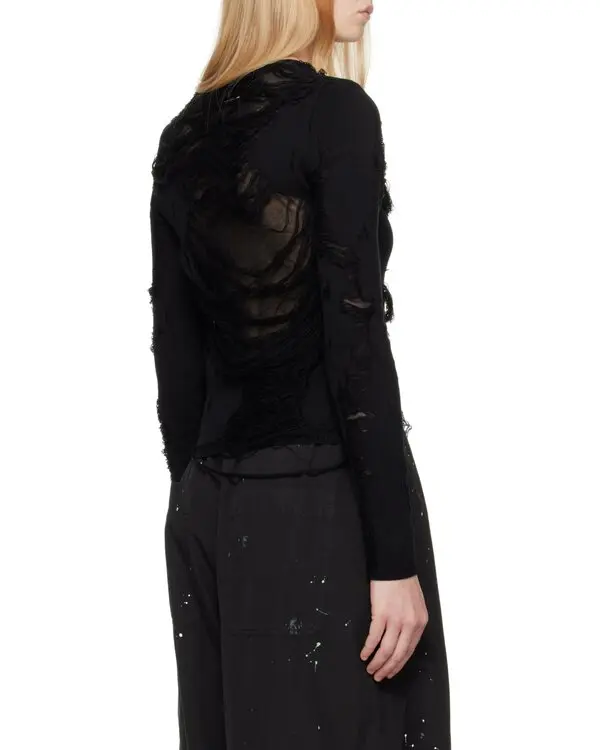 MAISON MARGIELA Distressed Crewneck Knit Jumper