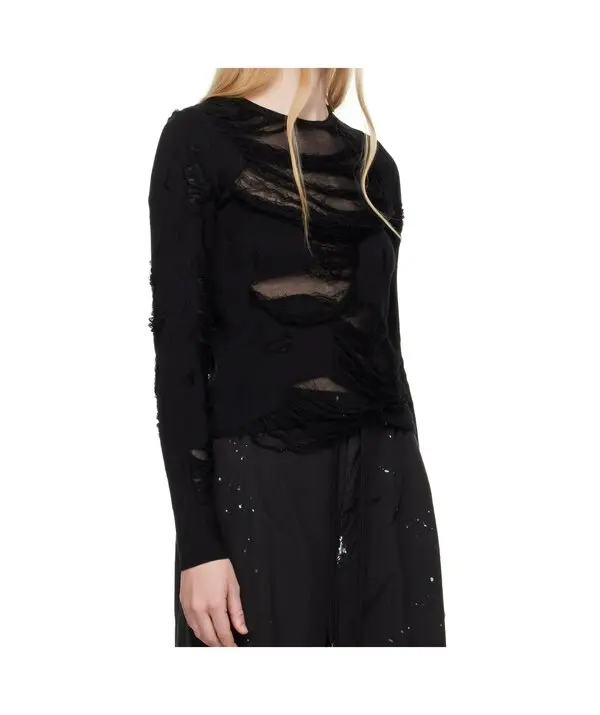 MAISON MARGIELA Distressed Crewneck Knit Jumper