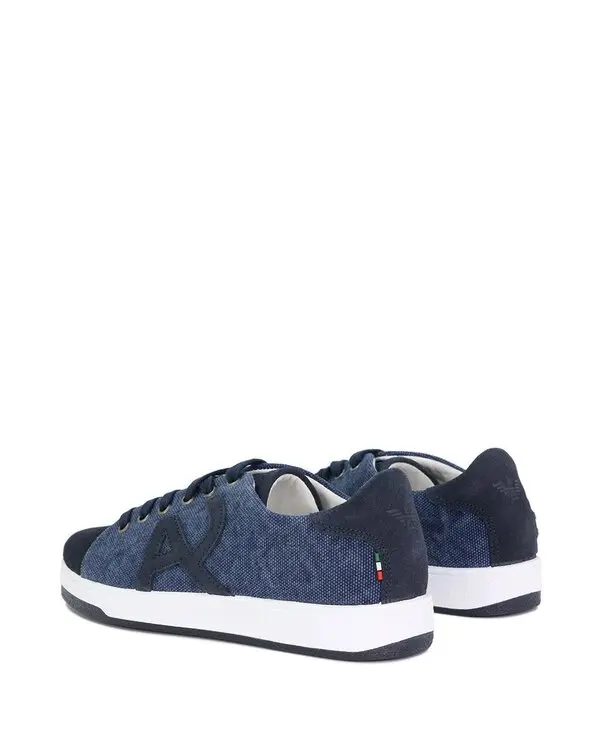 Emporio Armani Logo Low-top Sneakers - Blue