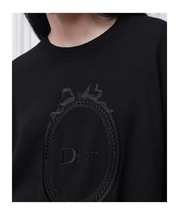 Dior Embroidered Médaillon Sweater - Black