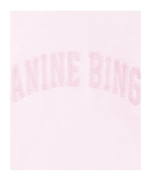 ANINE BING Spencer Logo Sweatshirt - Pink