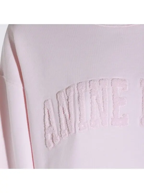 ANINE BING Spencer Logo Sweatshirt - Pink