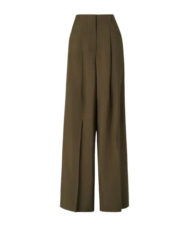 Fendi Wide-leg Pleated Trousers - No