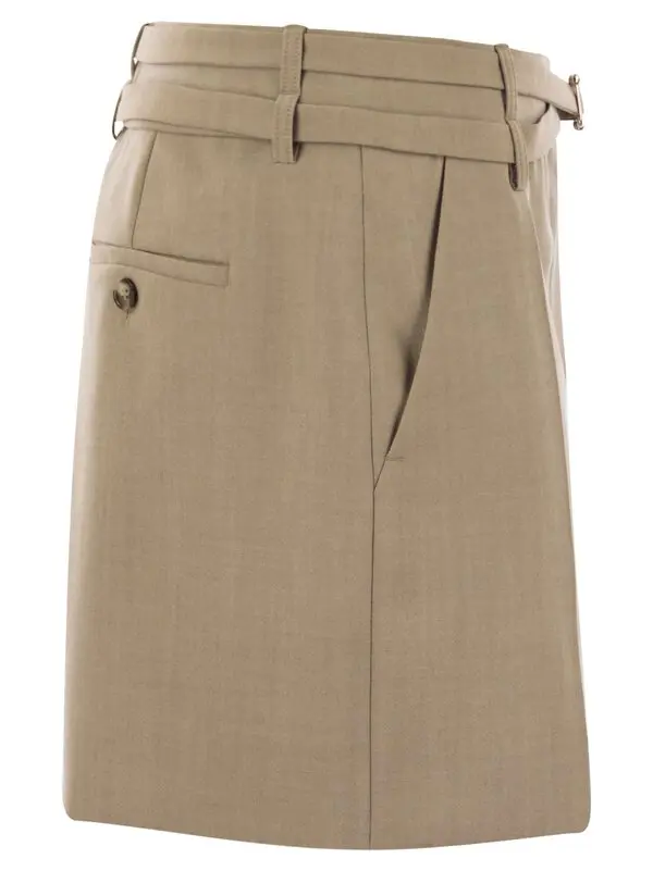 Sportmax Fify Mini Skirt With Belt