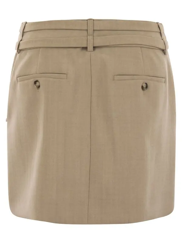 Sportmax Fify Mini Skirt With Belt